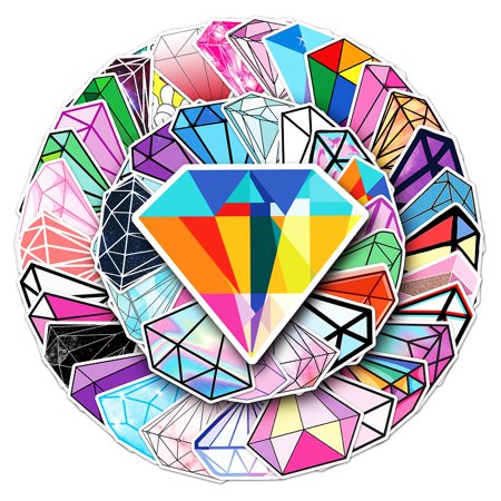 Diamonds Stickers For Boys Girls Teens,trendy Waterproof Vinyl Stickers ...