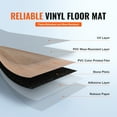 KFFKFF Peel and Stick Vinyl Floor Tiles, 36 Tiles Measuring 36x6 inches ...