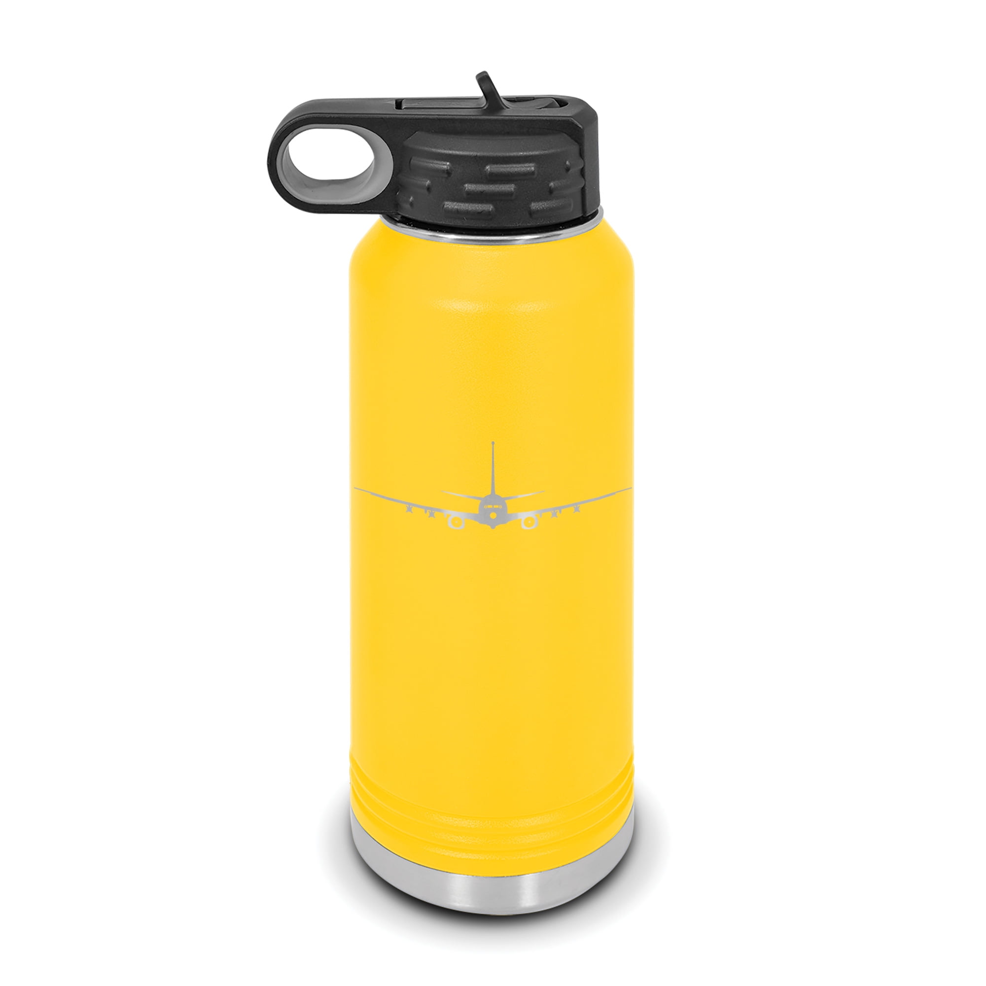 P-8A Poseidon Water Bottle 32 oz - Laser Engraved w/ Flip Top Removable ...