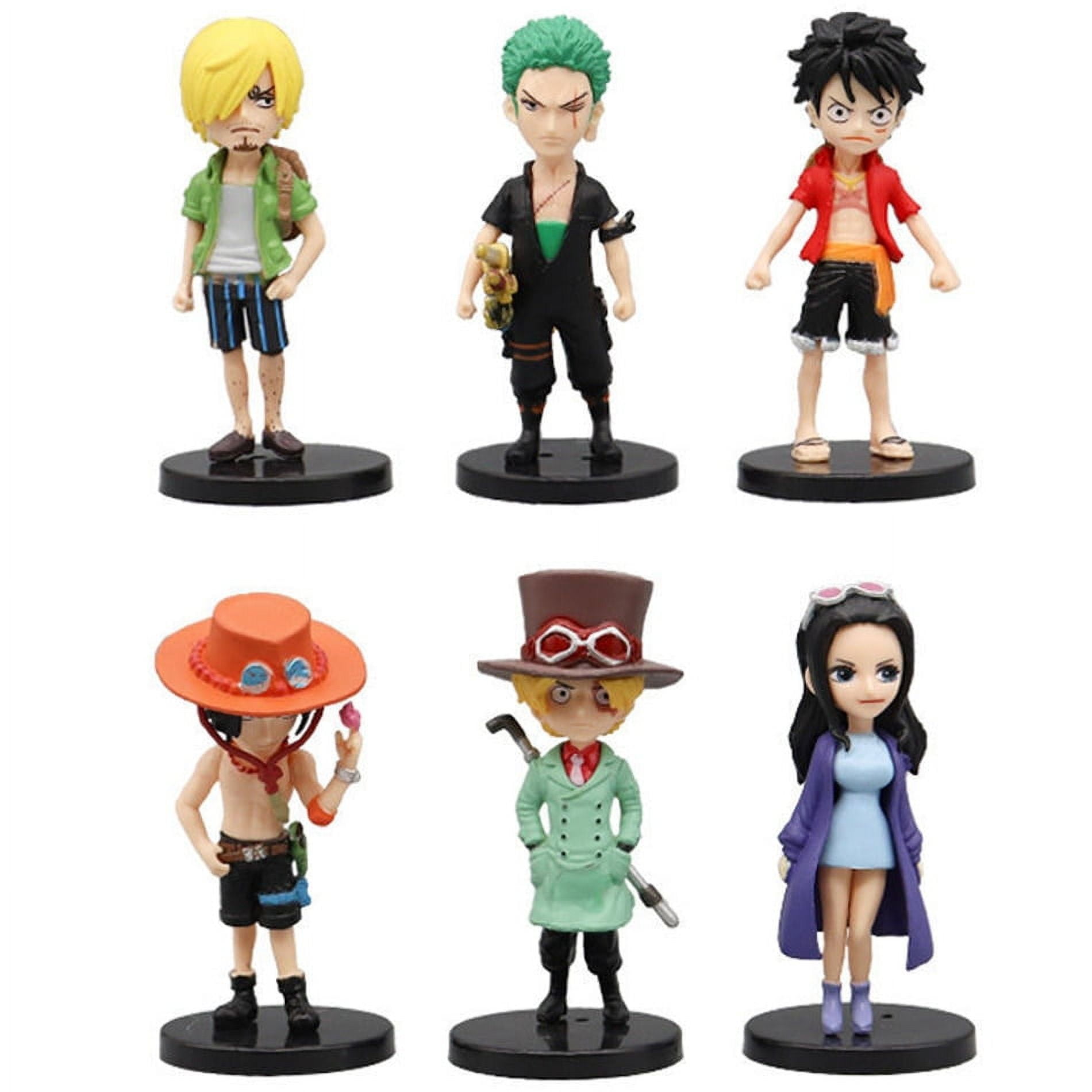 6pcs set Anime One Piece Action Figure PVC Luffy New Action Collectible Model Decorations Doll Children Toys For Christmas Gift