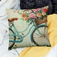SHANXI Blue Bicycle Pillows Decorative Throw Pillow Cover Vintage ...