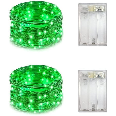 2 Pack Battery Operated Mini Led Lights,Indoor Fairy Lights with Timer ...
