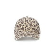 Time and Tru Women's Washed Cotton Twill Blank Leopard Baseball Hat ...