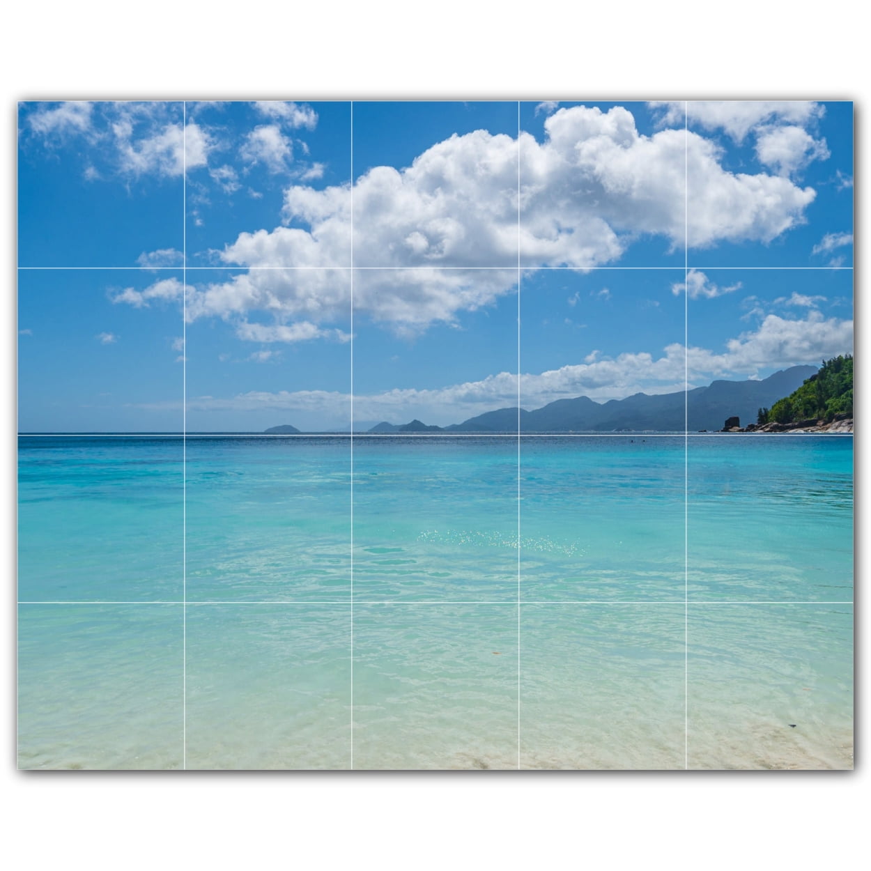 Picture-Tiles.com: Beach Ceramic Tile Wall Mural WAL500050-54L. 40"W x ...