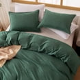 Sleep Zone Full Cationic Microfiber Duvet Cover Set, Green, Soft ...