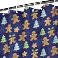 Basics Bathroom Shower Curtain, Water Resistant Fabric with Grommets ...