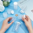 Plastic Bead Screw Together Stacking Jars 5 Vials Bead Storage ...