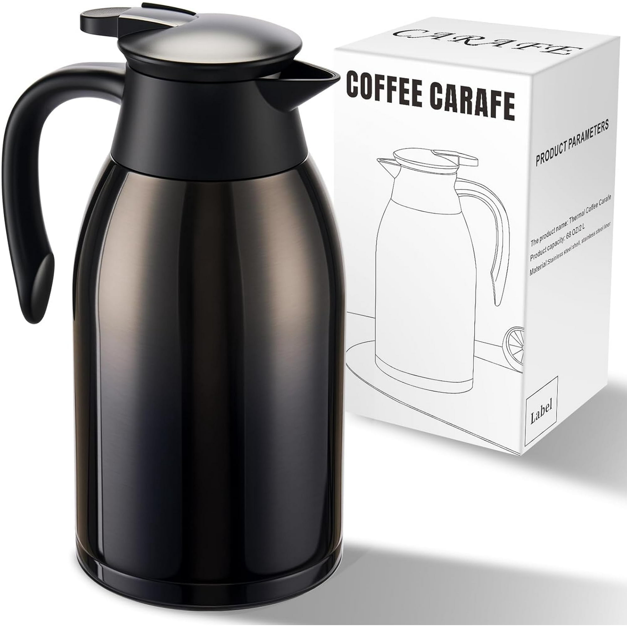 Click here for Ld Seller 68oz Thermal Coffee Carafe Stainless Ste... prices