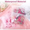 50 Pcs Breast Cancer Awareness Accessories Makeup Bag, Waterproof Eva ...