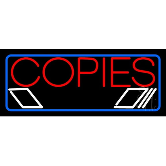 White Internet Blue Line LED Neon Sign 10 x 24 - inches, Clear Edge Cut ...