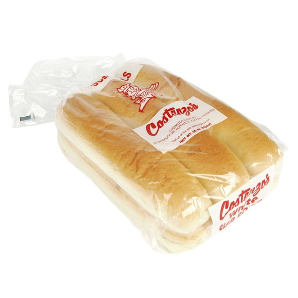 Costanzos Bakery White Unsliced Submarine Roll, 176 Gram -- 36 per case ...