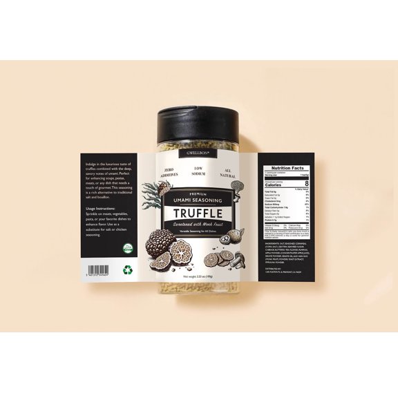 Epicurean Specialty Truffle Seasoning, Parmesan and Black Garlic, 9 ...
