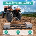 4 FT Drag Harrow Driveway Drag, Heavy Duty Driveway Grader, Tow Behind ...