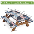 ADECORIVY Funny Cats Picnic Table Cover with Bench Covers, Waterproof ...