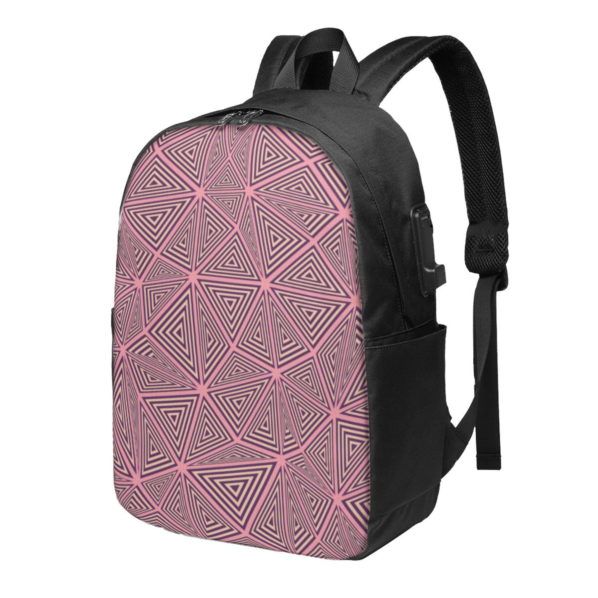 YFYANG 17" Laptop Backpack, Triangular Mosaic Fashion Travel Work ...