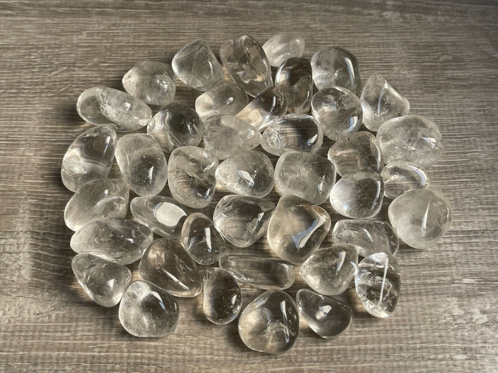 Clear Quartz Tumbled Stones, 0.75"-1.25" Quartz Crystal - Walmart.com