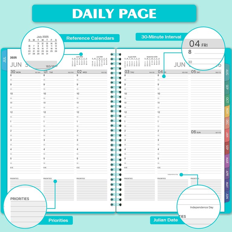 Daily Planner 2025-2026 2025 2026 Weekly Appointent Book And Planner ...
