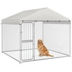 Gymax Outdoor Weatherproof Large Pet Dog Run House Kennel Cage with ...