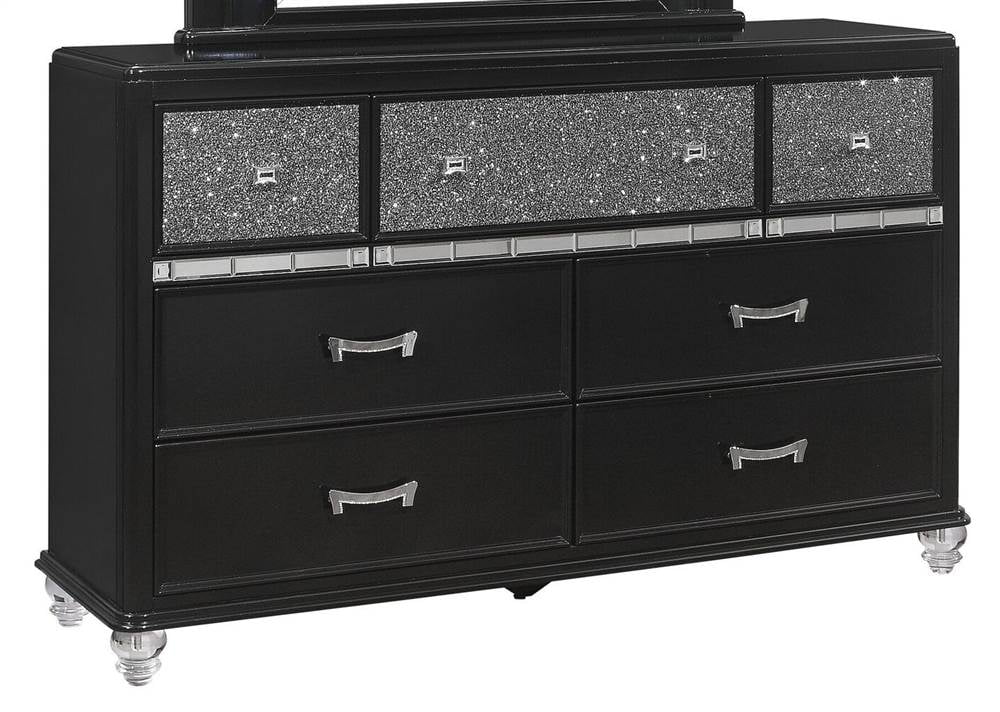 black glitter dresser Cinosural International School