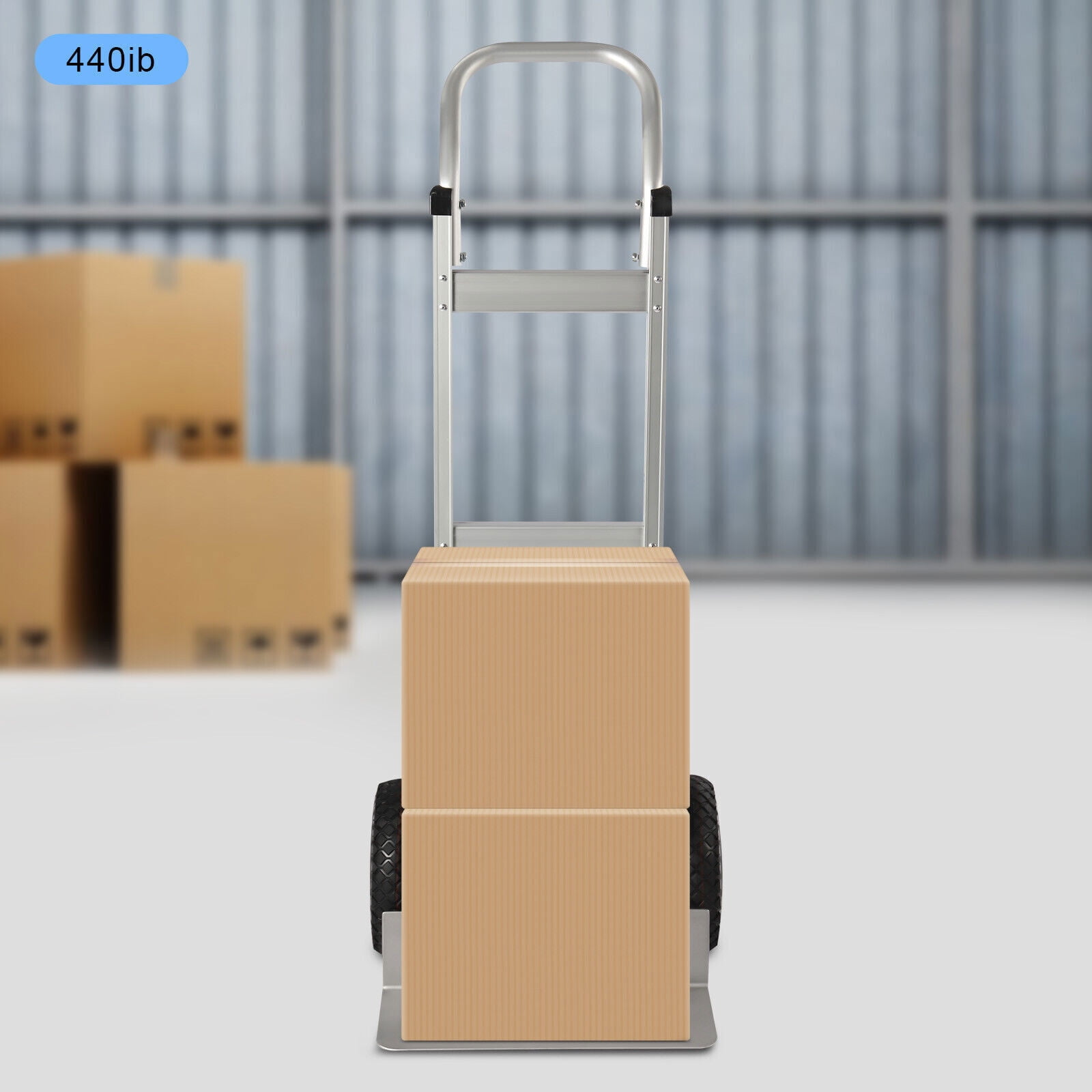 Foldable Hand Truck Dolly Cart With Telescoping Handle + Wheels Folding ...