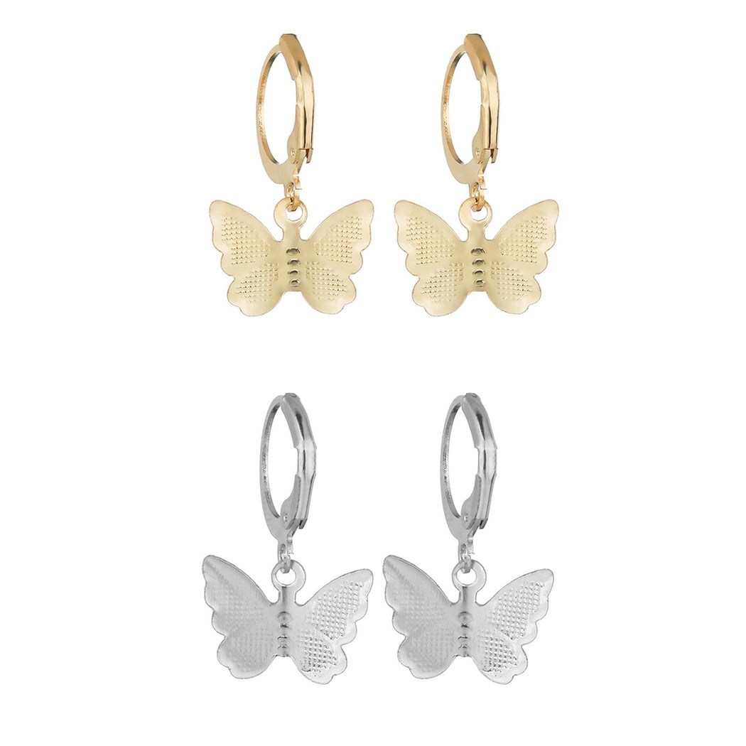 Click here for Nobrand 2 Pairs Drop Earring Fashion Simple Butter... prices