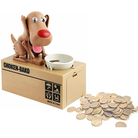 Cute Automatic Stealing Coin Bank, Little Dog Puggy Bank,Piggy Bank ...