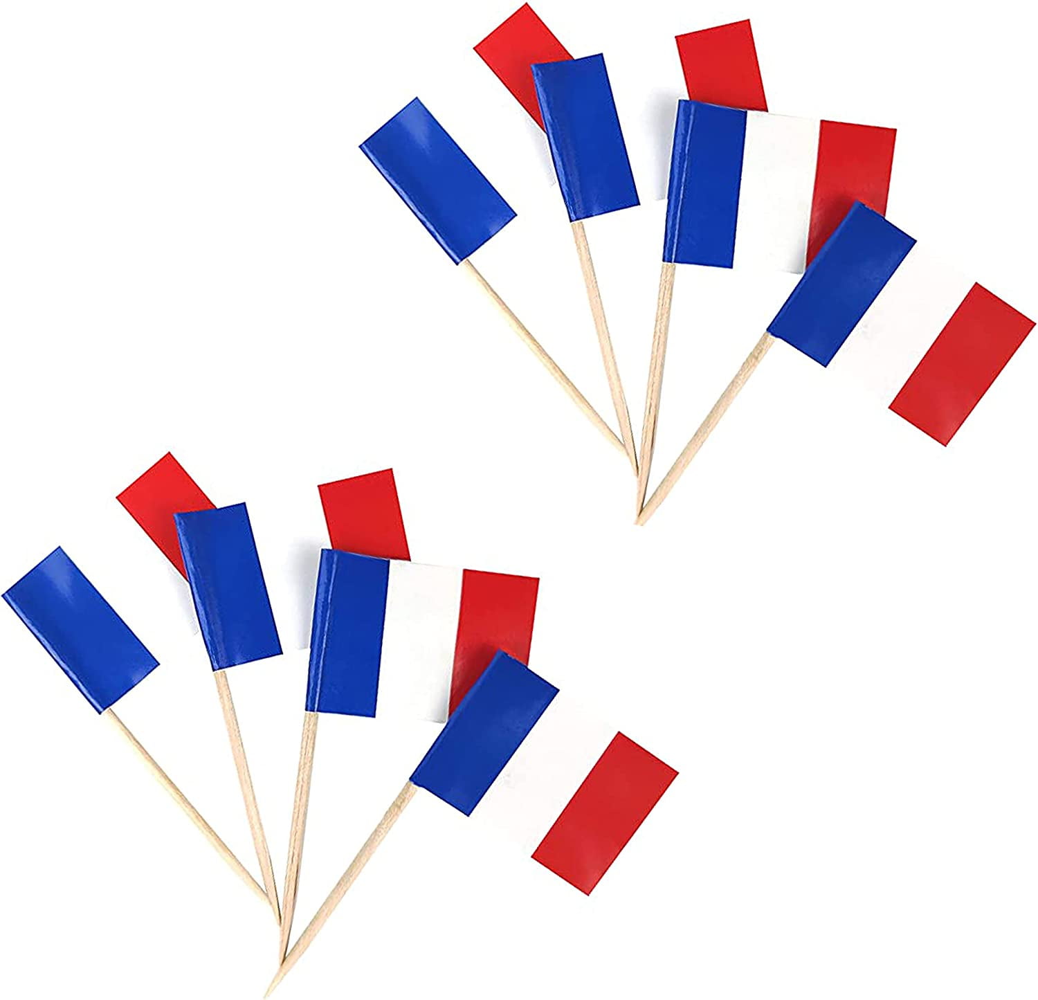 100 Pcs France Toothpick Flags,Cupcake Toppers France Flag, Food ...
