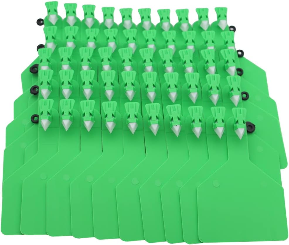 50 Count TPU Blank One-Piece Cattle Ear Tags, Z Blank Ear Tags, Large ...