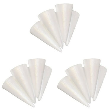 8pcs Foam Cone Polystyrene Cone Shapes Tree Crafts Table Centerpiece ...