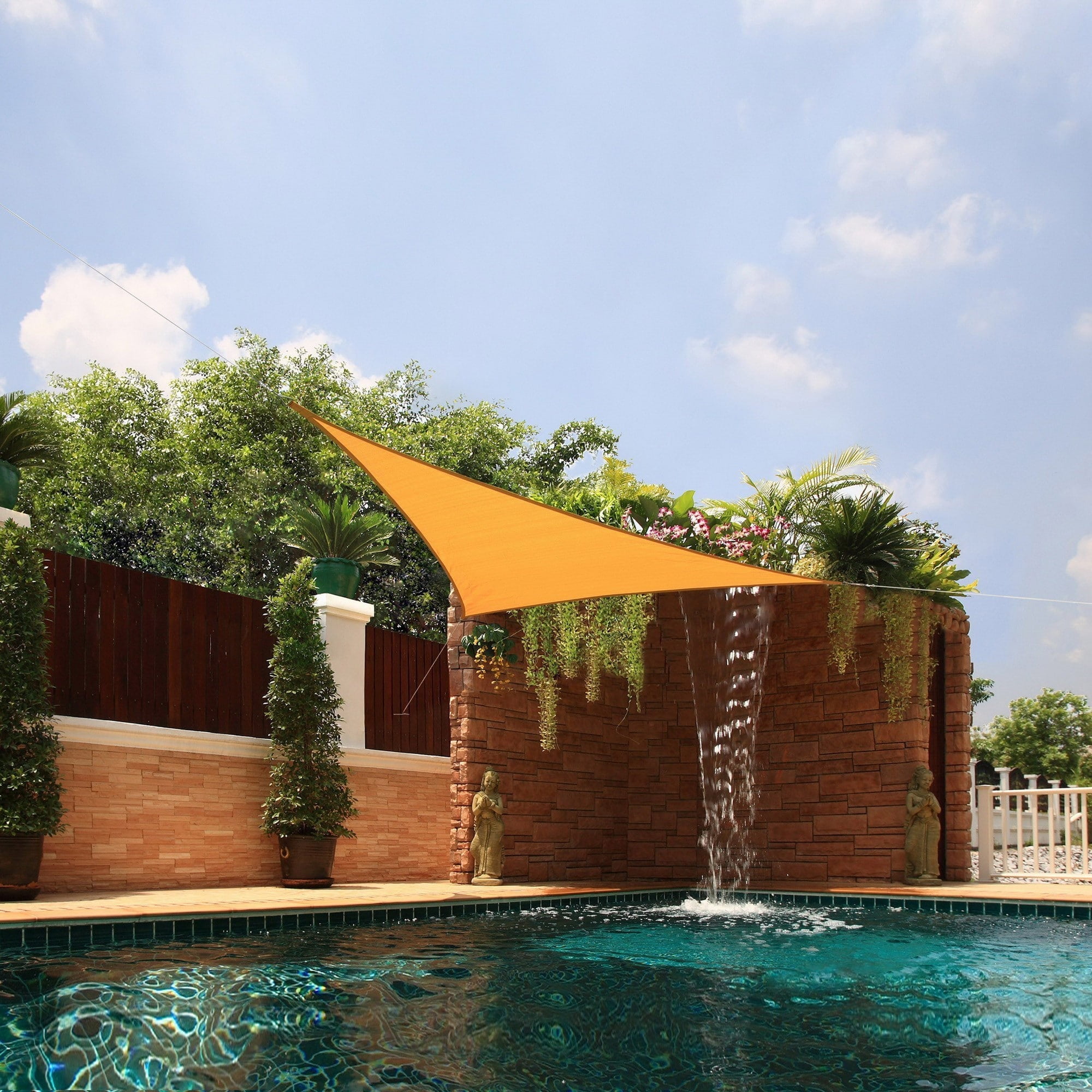 Small Triangle Sail Sun Shade Silver - Walmart.com