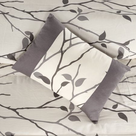 4 Piece Printed Comforter Set 100% Cotton Tree Branches Pattern ...