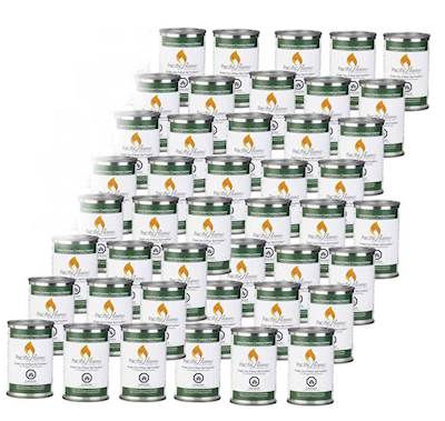 40 Can Case of Fire Pot Fuel Gel Single Use Cans by Pacific Decor - 4. ...