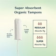 Daye Organic Tampons, 18 Ct, Regular Absorbency, Sanitized, Ocean-Safe ...