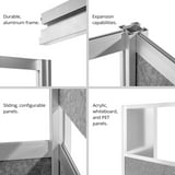 Stand Up Desk Store ReFocus Modular and Expandable Office Partition ...