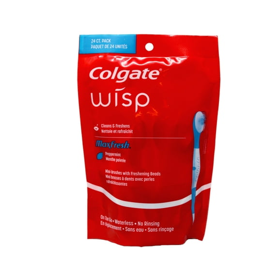 Colgate Max Fresh Wisp Disposable Travel Toothbrushes, Built-In ...