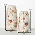 Free Shipping! Sullivans Elegant Blossom Pattern Ceramic Vases Set of 2 ...