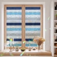 Blue Gradient Stripes Geometric Window Privacy Film, Rainbow Film ...