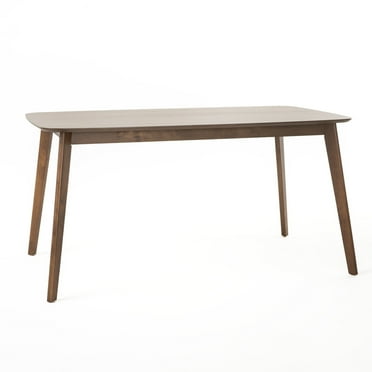 Noble House Logan Mid-Century Modern Wood Dining Table, Natural Oak ...