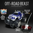 BLUE BLOCK Remote Control Full Function Extreme Flame Monster Truck ...