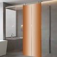 Burnt Orange Ombre Window Privacy Film, Modern Gradient Abstract Art ...