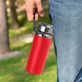 Stainless Water Bottle Temp Display Double Wall Leak Proof Wide Mouth ...