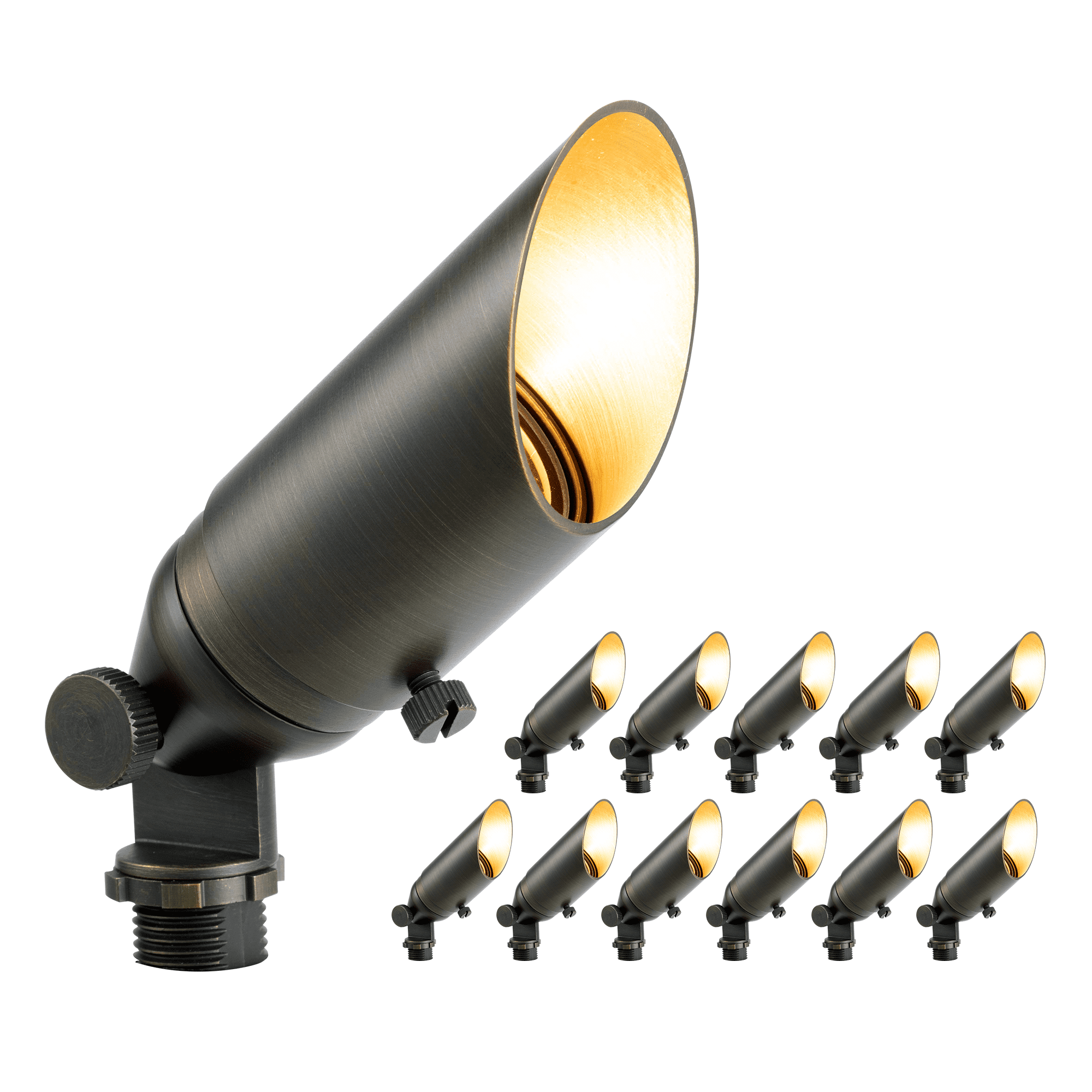 Gardenreet LED Brass Landscape Lights Waterproof Outdoor 12V Low ...