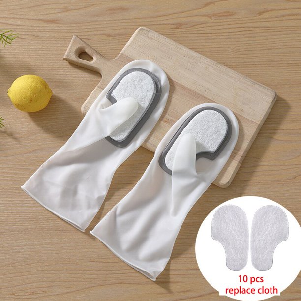 Multifunctional Magic Brush Dishwashing Gloves Silicone Rubber Sponge ...