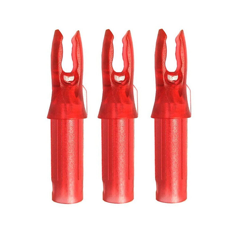 50pcs Arrow Nocks Insert Tips ID6.2mm Arrow Shaft Tails Plastic Archery ...