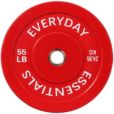 BalanceFrom Olympic Bumper Plate Weight Plate with Steel Hub, Color ...