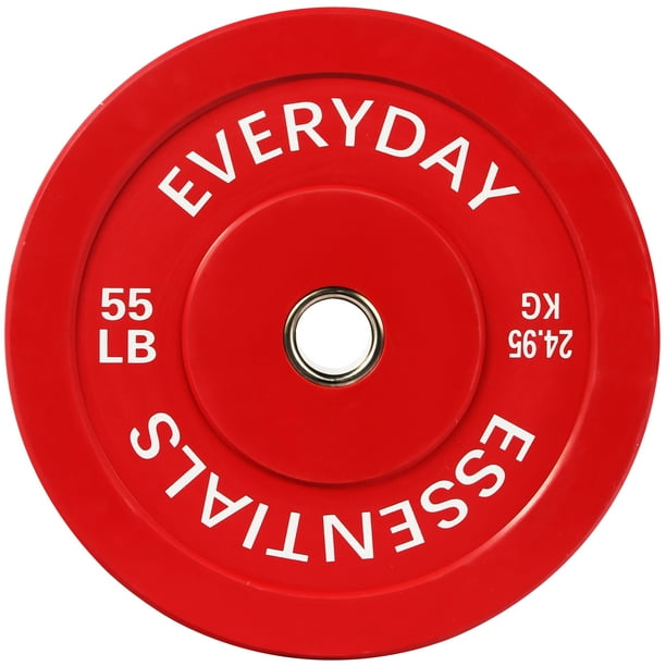 BalanceFrom Olympic Bumper Plate Weight Plate with Steel Hub, Color ...