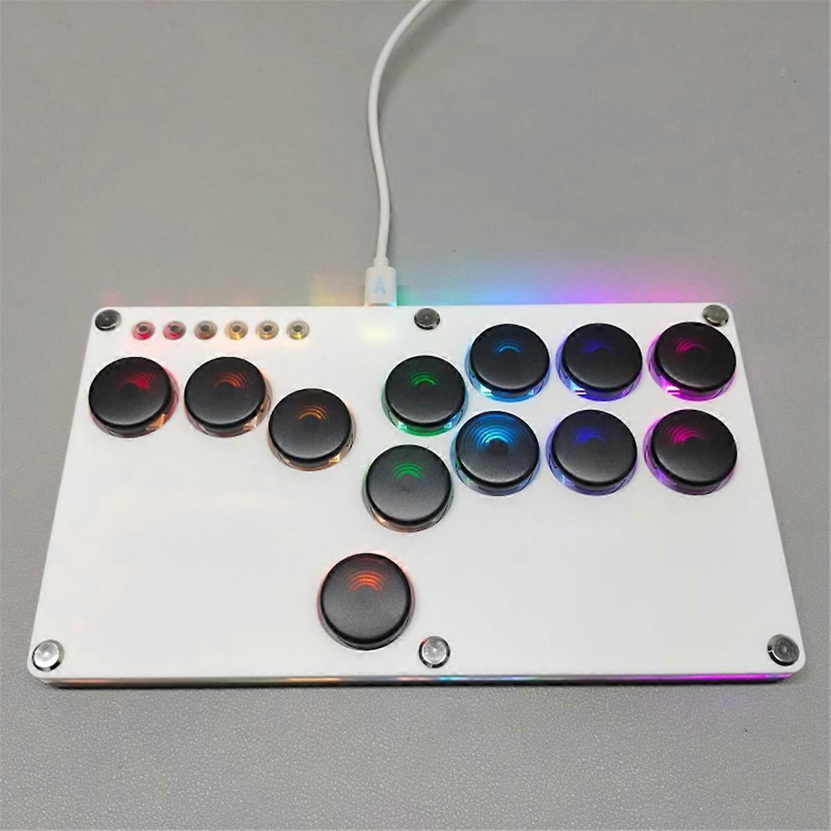 Flatbox Arcade Fighting Game Encoder Controller Xinput/Dinput Mini ...