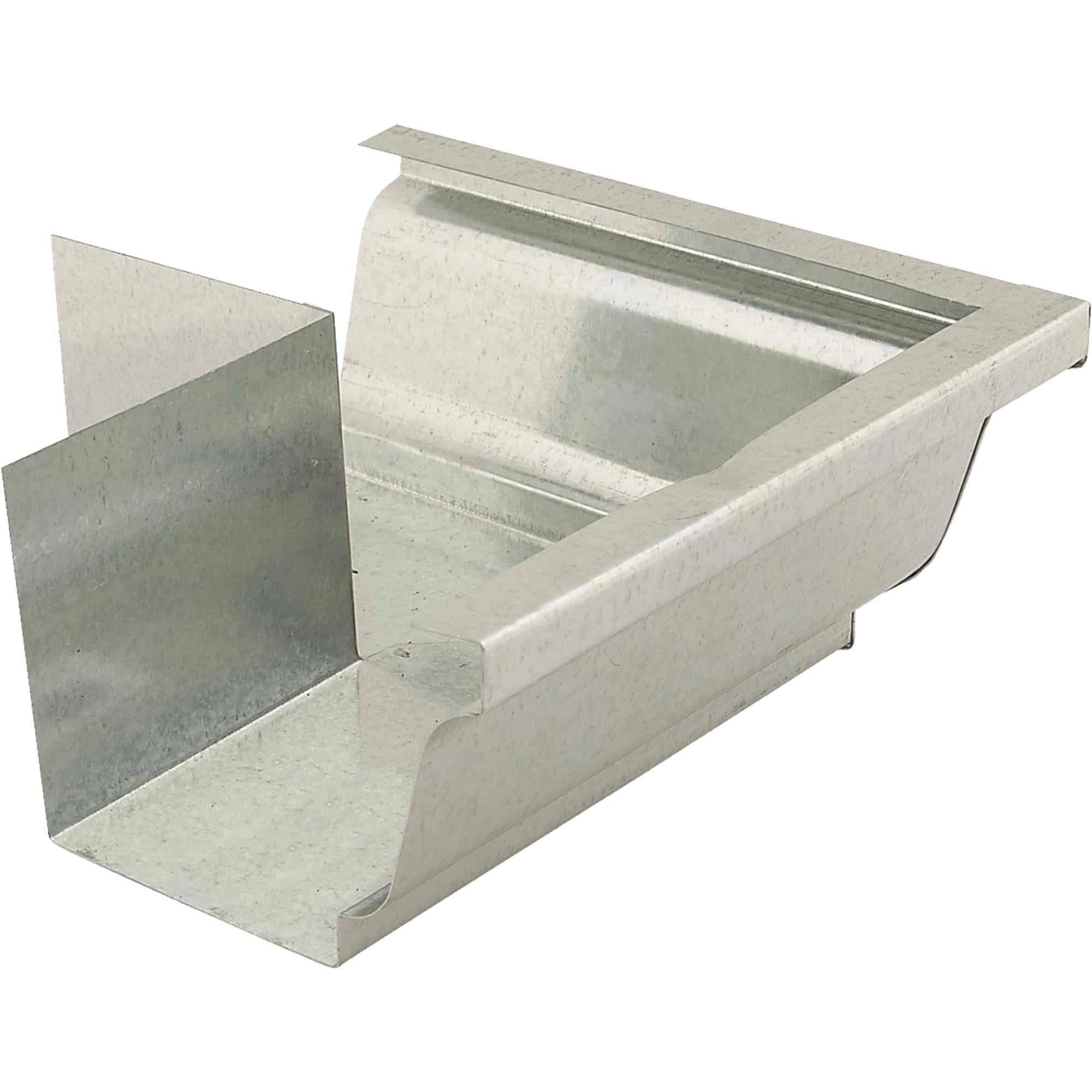 CONSTRUCTION METALS INC K-Style Gutter Outside Mitre, Galvanized, 4-In ...