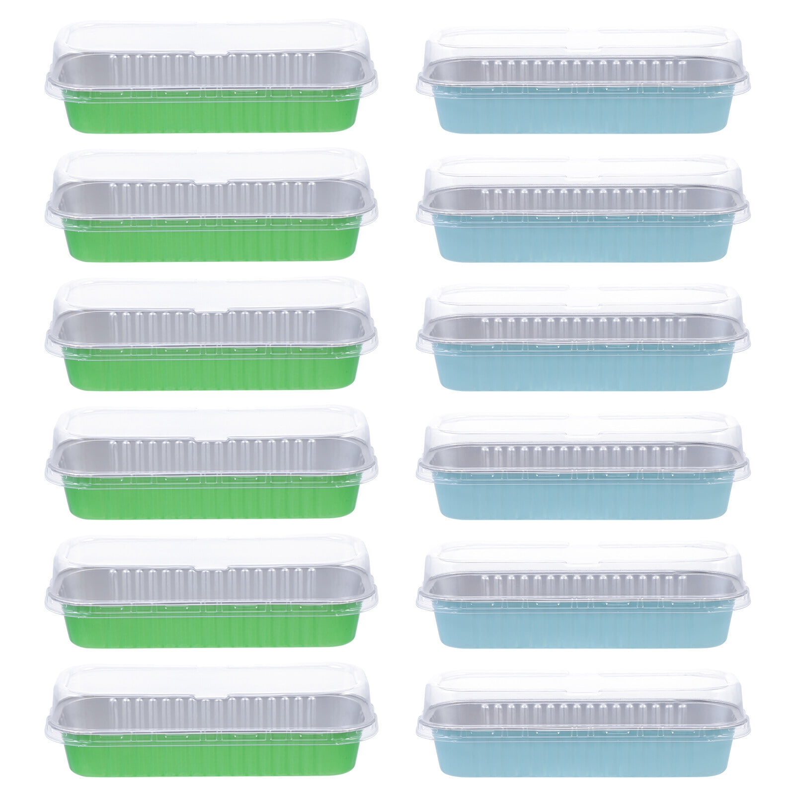 Rectangular Aluminum Foil Box with Lid, Baking Boxes, Disposable ...