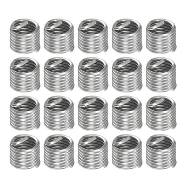 Uxcell M6 x 1 2D 12mm 304 Stainless Steel Wire Thread Insert Threaded ...